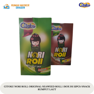 Jual CITOKU NORI ROLL ORIGINAL/SEAWEED ROLL 1 BOX ISI 12PCS/SNACK ...