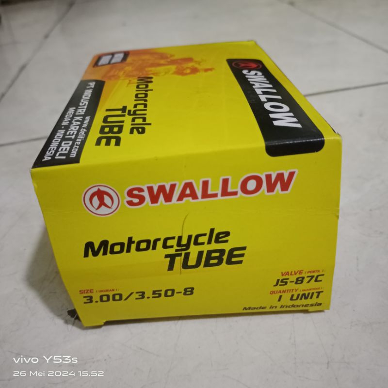 Jual Ban dalam SWALLOW ring 8/Ban dalam ukuran 300/350-8/Ban ukuran ...