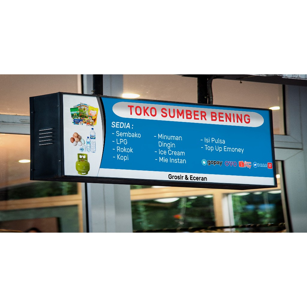 Jual Bebas Custom Neon Box Ukuran 50x100 cm Bentuk Bulat Kotak, Oval ...