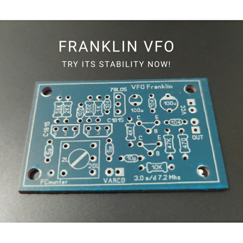 Jual (2 pcs) PCB VFO Franklin (Super Stabil VFO), PCB Saja atau Plus ... Jual (2 pcs) PCB VFO Franklin (Super Stabil VFO), PCB Saja atau Plus ...