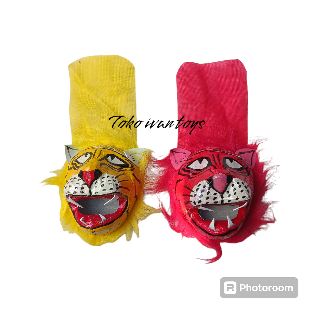 Jual MAINAN TRADISIONAL TOPENG MACAN MURAH / TOPENG KARAKTER HARIMAU ...
