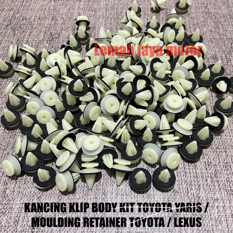 Jual KANCING KLIP BODY KIT TOYOTA YARIS / MOULDING RETAINER TOYOTA ...