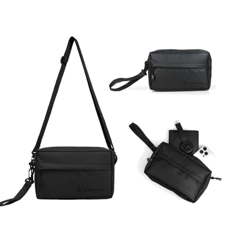 Jual Tas selempang Clutch Highmore Yeager - Tas Tangan 3in1 Waterproof ...