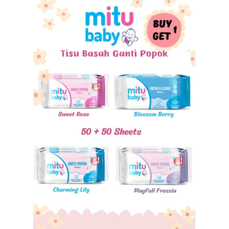 Jual TISU BASAH MITU BABY WIPES BUY 1 GET 1 ISI 100 LEMBAR | Shopee ...