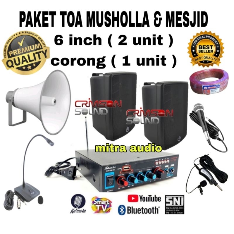 Jual Paket Sound TOA Masjid speaker 6 inch indoor ( Super murah III ...