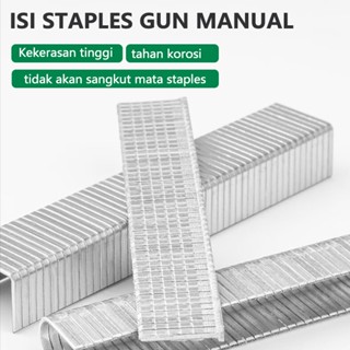 Jual ISKU Staples Gun Manual/Isi Ulang Refill Staples 1000pcs 1.2*10mm ...