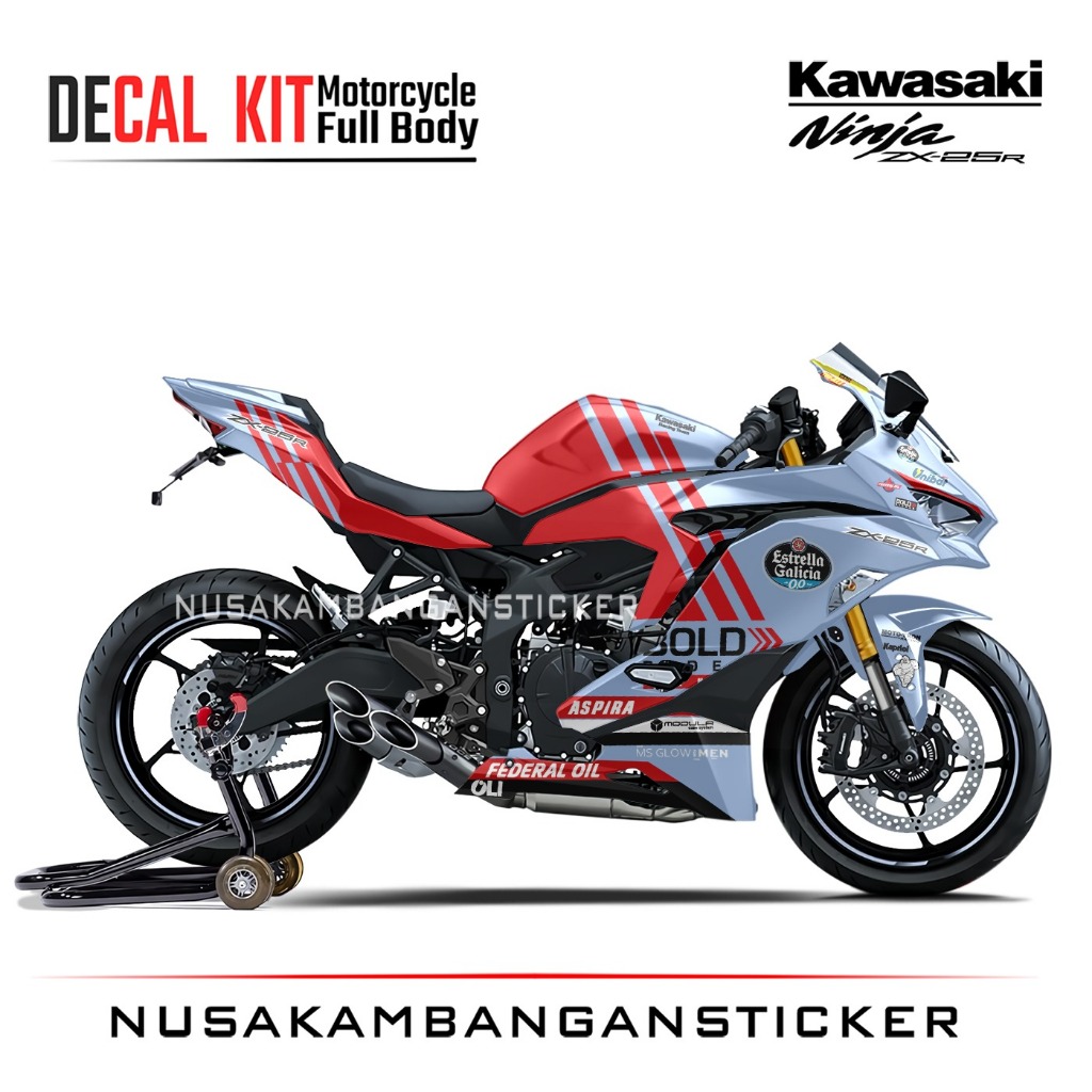 Jual Decal Stiker ZX 25R LIVERY GRESINI RACING Full Body | Shopee Indonesia