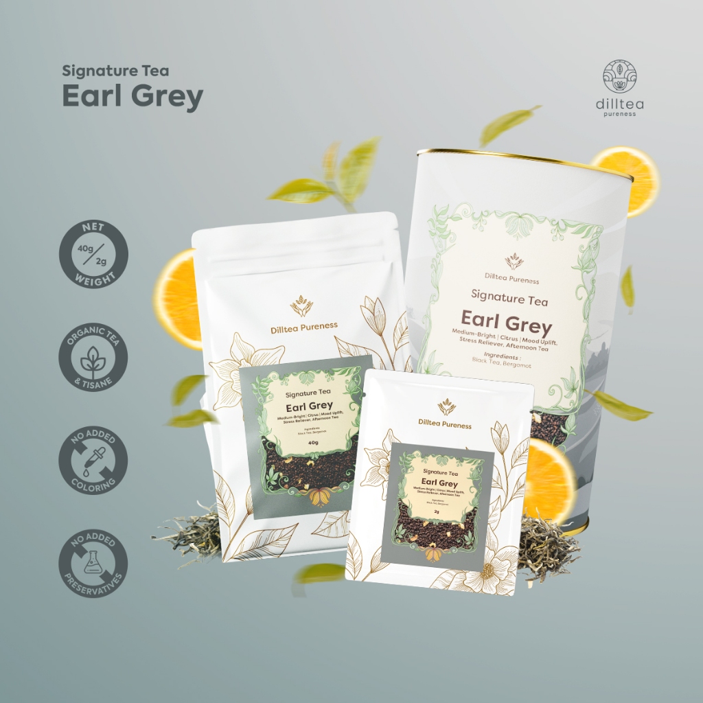 Jual DILLTEA Signature Tea - Earl Grey Tea | Shopee Indonesia