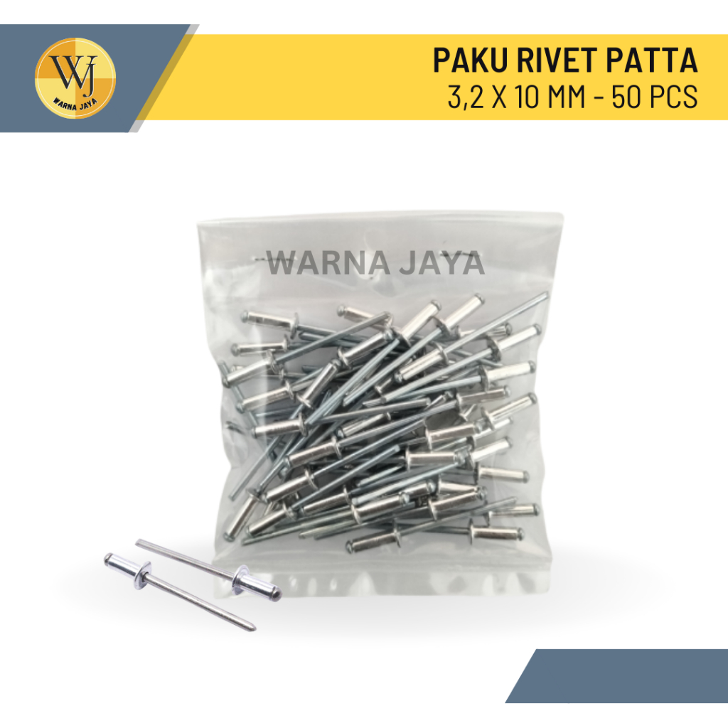Jual Paku Rivet Patta 3,2x10 mm - 50 pcs / Paku Keling / Blind Rivet ...