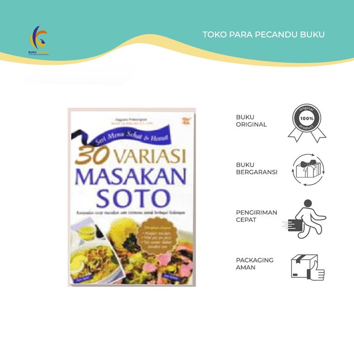 Jual Buku Masakan Seri Menu Sehat & Hemat : 30 Variasi Masakan Soto ...