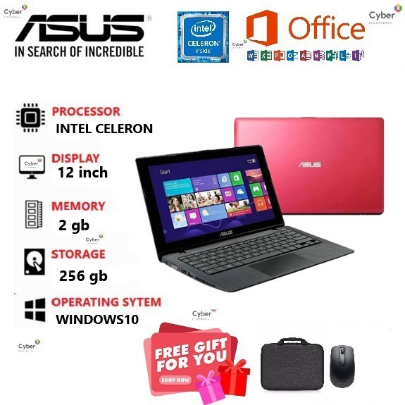Jual Notebook Asus X200 intel celeron RAM 2GB HDD 500GB [FREE MOUSE ...
