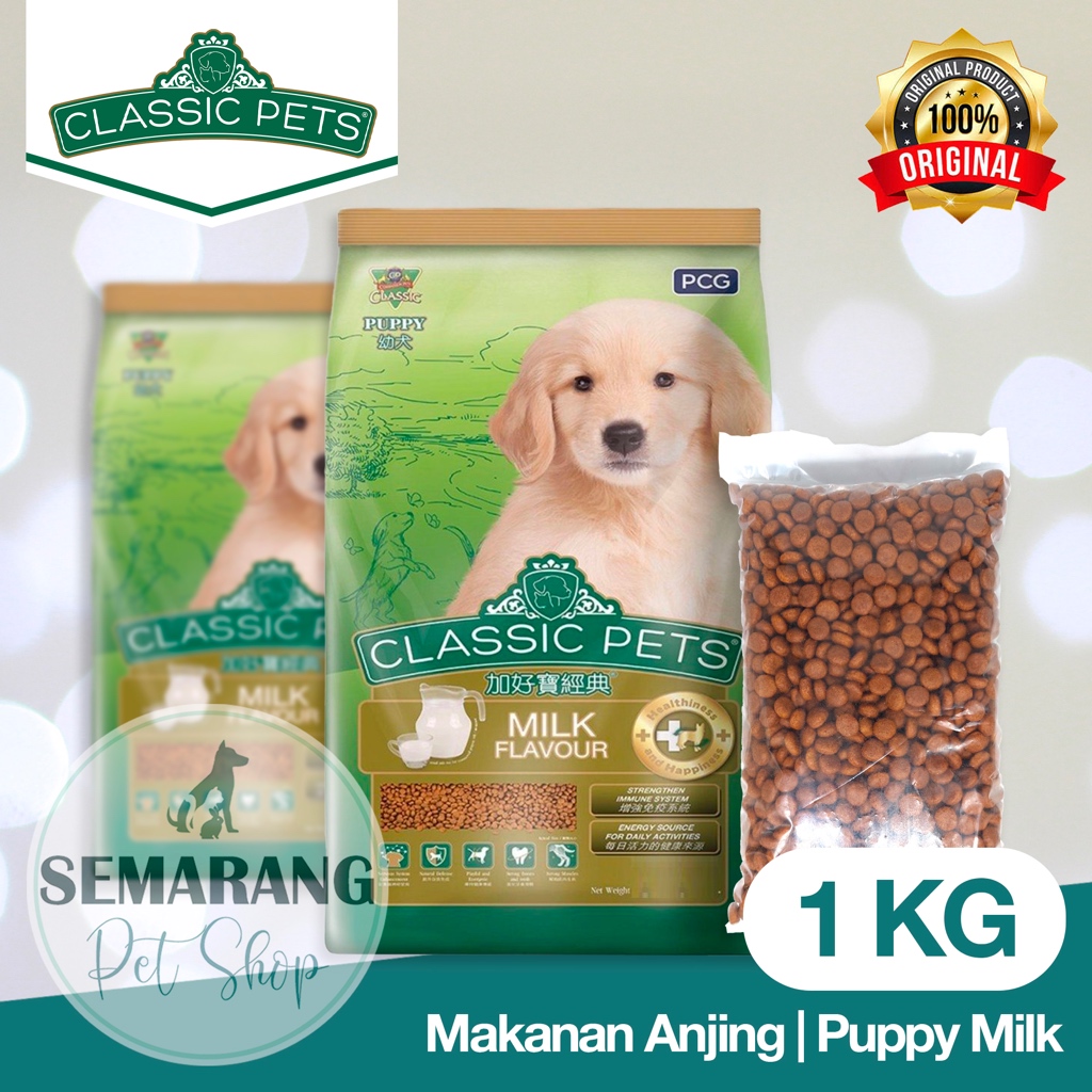 Jual Dog Food CLASSIC PETS Puppy Milk Repack 1kg | Makanan Anak Anjing ...
