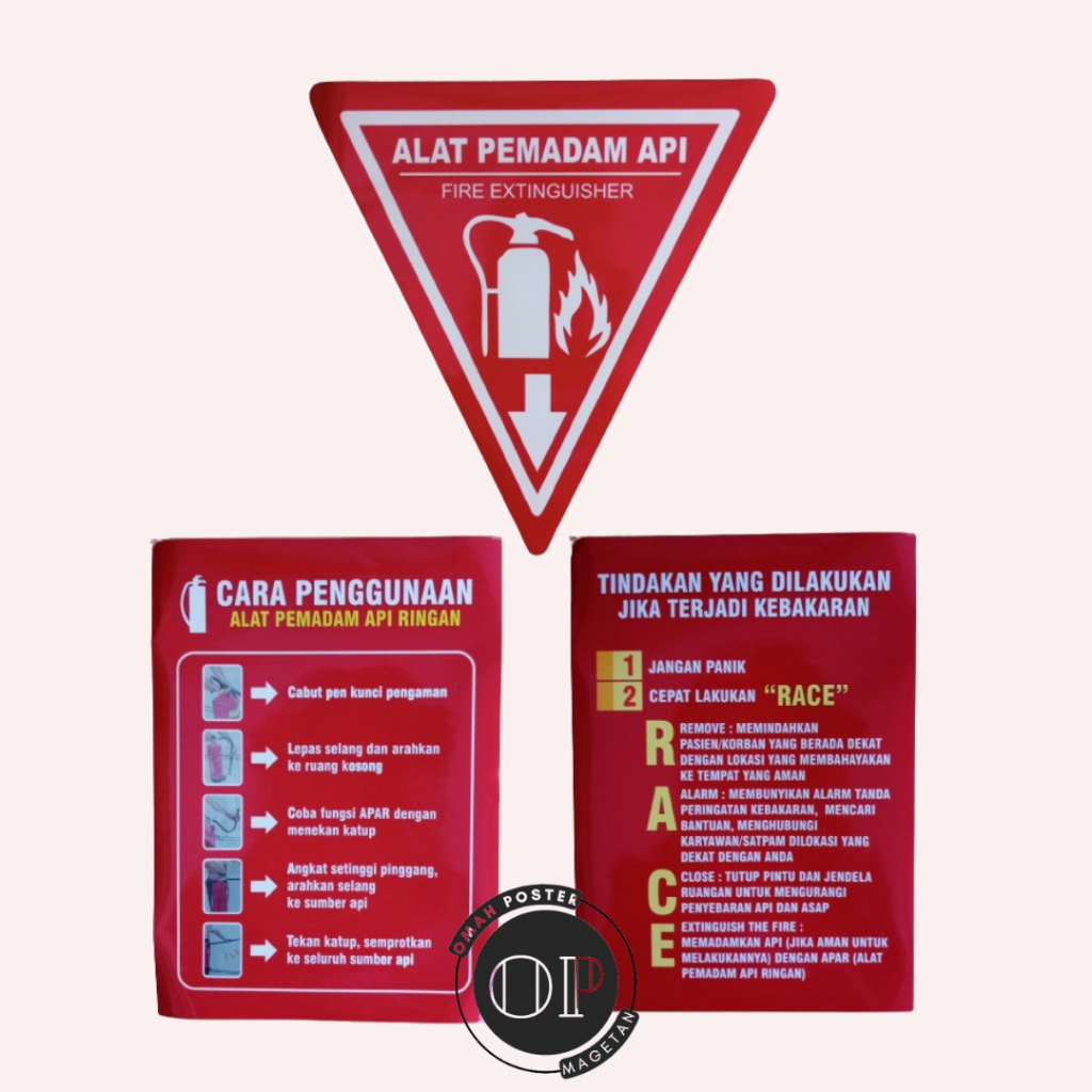 Jual Stiker APAR - Penggunaan APAR - Race - Segitiga APAR | Shopee ...