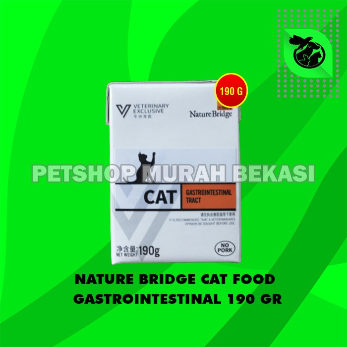 Jual Makanan Kucing Nature Bridge Wet gastro intestinal Cat 190 gram ...