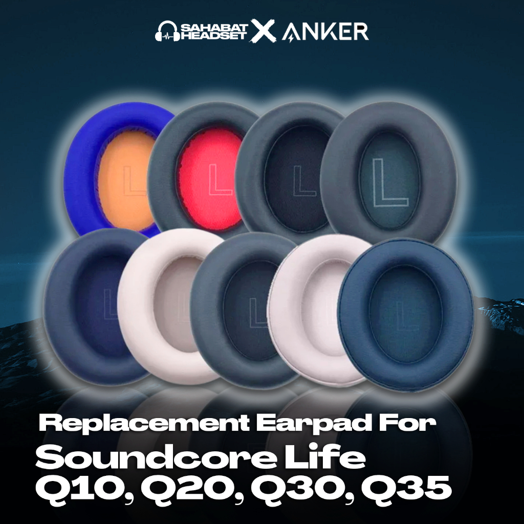 Jual Earpad Ear Cushion Earcup Anker Soundcore Life Q10 Q20 Q30 Q35 Busa | Shopee Indonesia