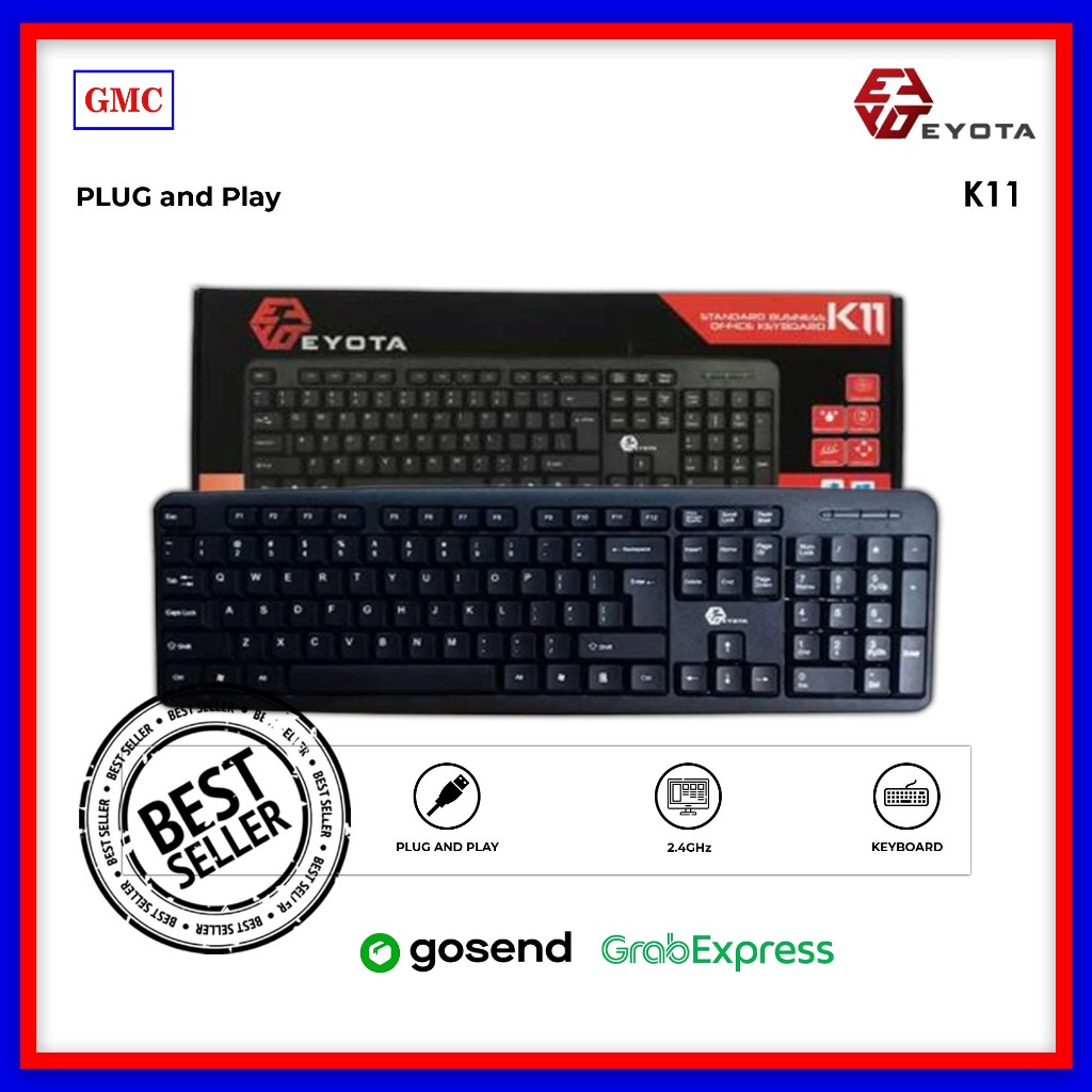 Jual Keyboard Eyota k11 Standar Business Office Keyboard | Shopee Indonesia