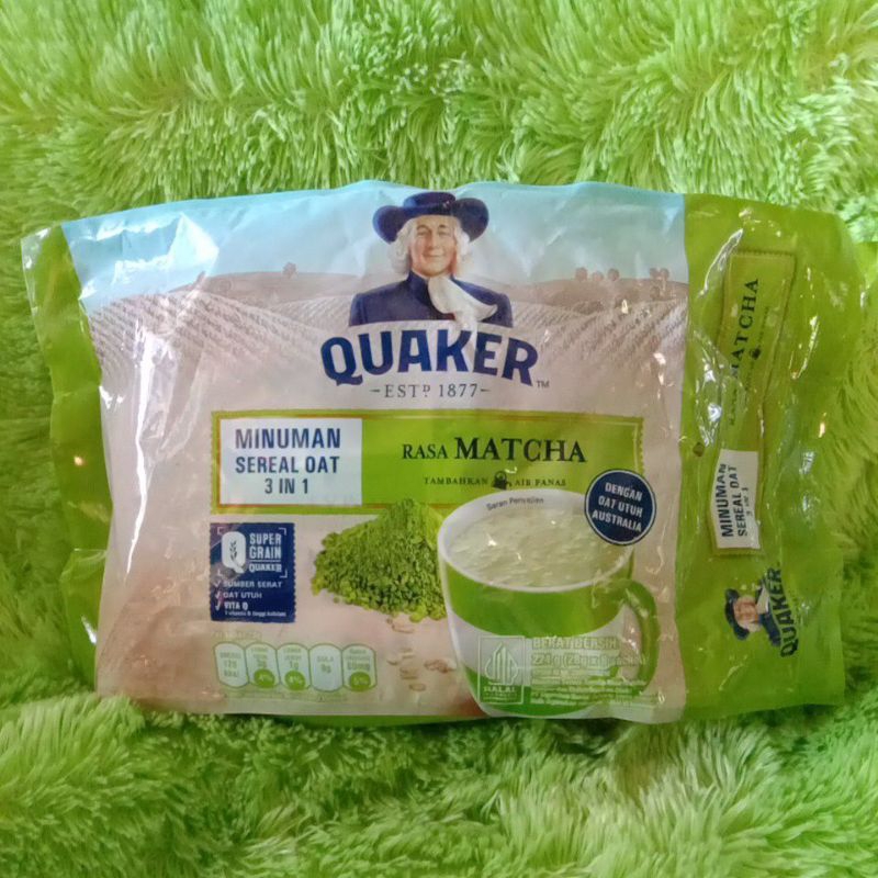 Jual Quaker sereal oat 3 in 1 rasa matcha 224gr(28gr x 8 sachet ...