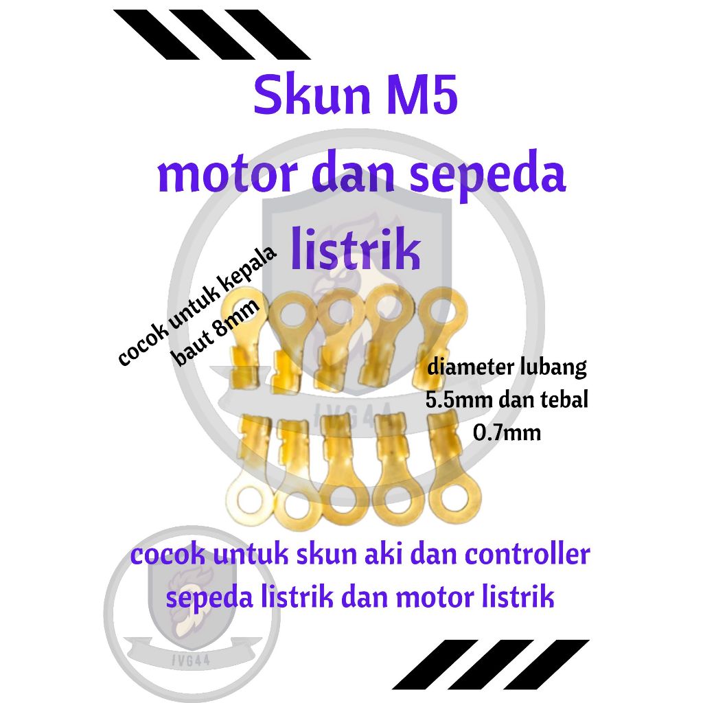 Jual Isi 10 pcs skun ring M5 sepeda listrik motor listrik | Shopee ...