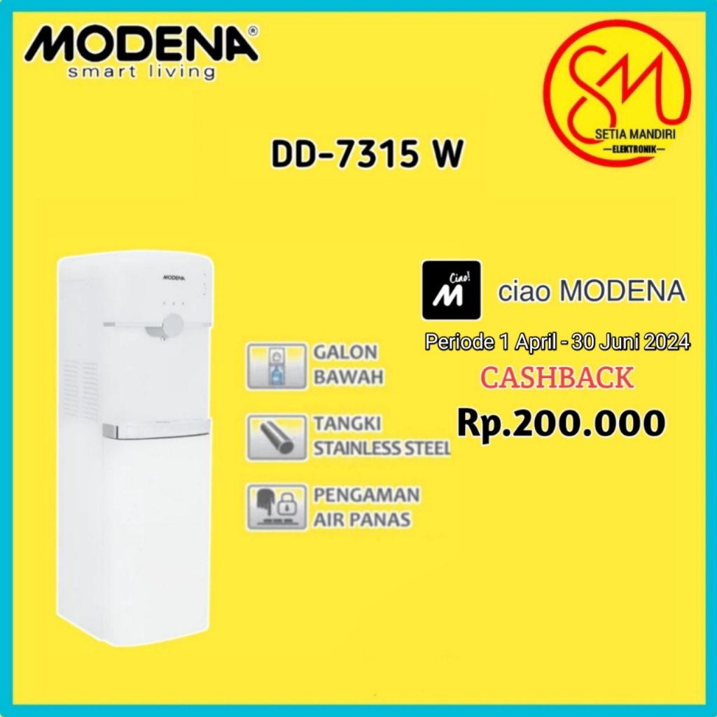 Jual Modena Water Dispenser DD 7315 W Galon Bawah - Putih | Shopee ...