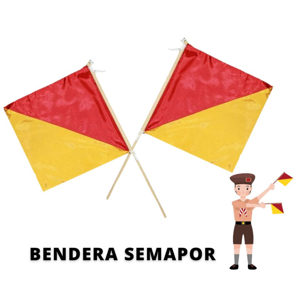 Jual Bendera Semaphore Semapur Bendera Pramuka - ATK | Shopee Indonesia