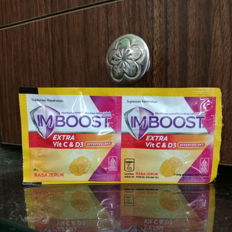 Jual Imboost Effervescent Extra Vit C & D3 ( 1strip@2 tablet eff ...
