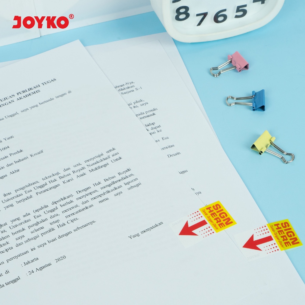 Jual JOYKO SIGN HERE LABEL MEMO STICK JOYKO MEMO TANDA TANGAN DISINI ...