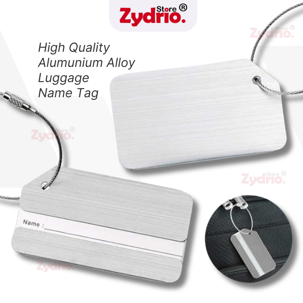 Jual Luggage Tag Alumunium Premium / Name Tag Penanda Koper Tas Travel ...
