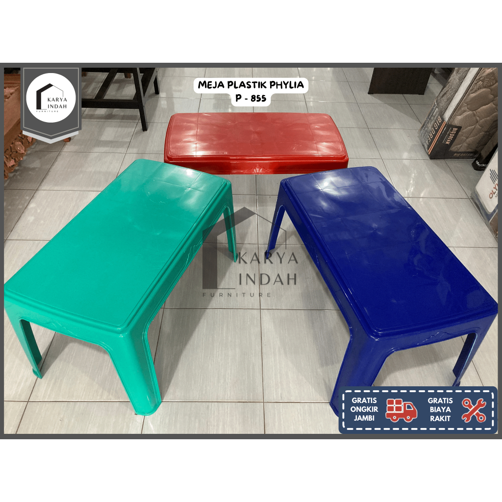 Jual Meja Plastik PHYLIA 855 / 881 - Meja Panjang Kecil / Teras / Cafe ...