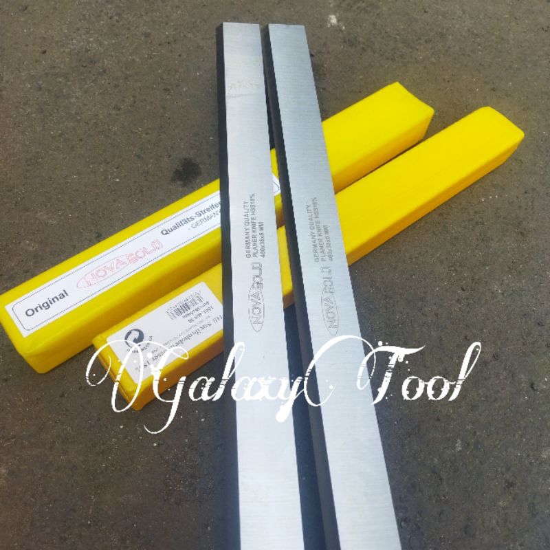 Jual Mata pisau planer serut kayu HSS 610 x 38 x 6 mm Nova gold Double ...