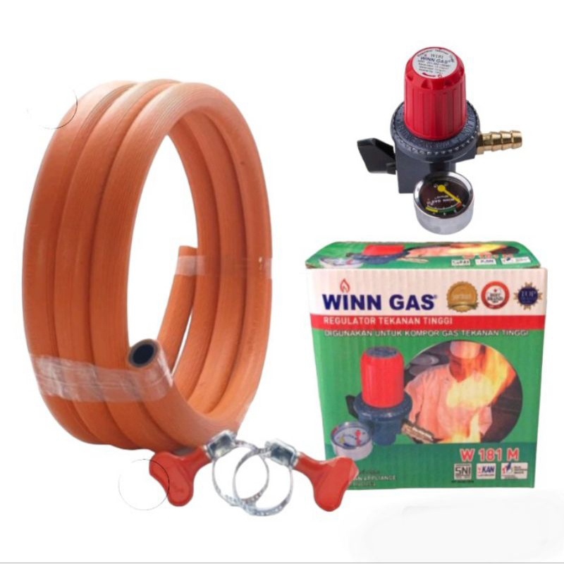 Jual SELANG REGULATOR WIN GAS W 181 M TEKANAN TINGGI HIGK PRESSURE ...