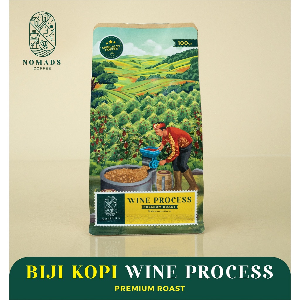 Jual Wine Process Bean by Nomads Coffee | Shopee Indonesia