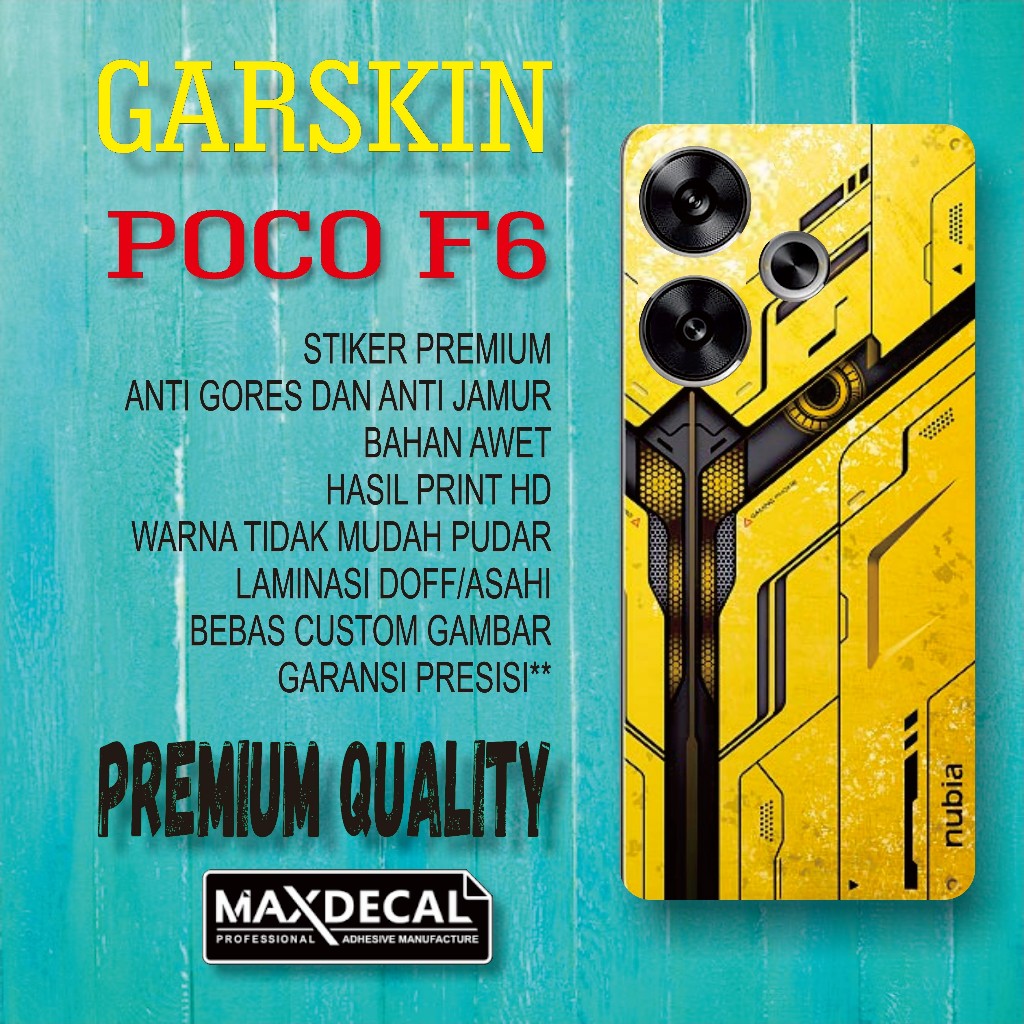 Jual VANSTORE- GARSKIN ISI 2 POCO F6 -BEBAS CUSTOM GAMBAR-COD | Shopee ...