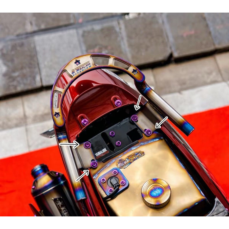 Jual BAUT TITANIUM GR5 BEHEL MIO SPORTY SMILE SOUL FINO NOUVO HARGA ...