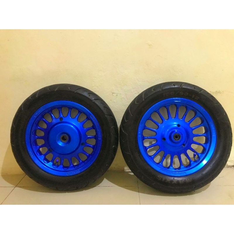 Jual Velg VND Ring 12 Scoopy Genio Blue Ultra Candy Second+Ban | Shopee Indonesia