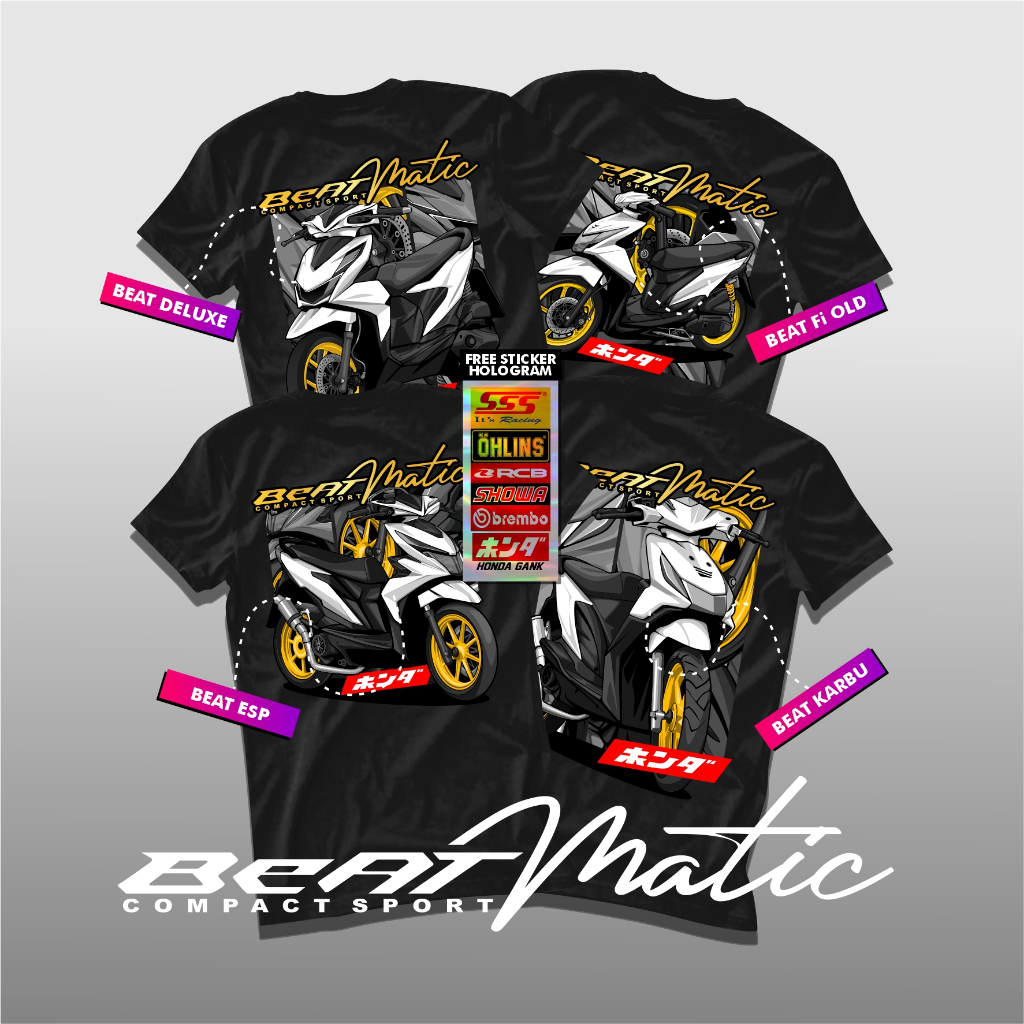 Jual Kaos Motor Beat Compact Sport Matic Terbaru - Kaos Pria Distro ...