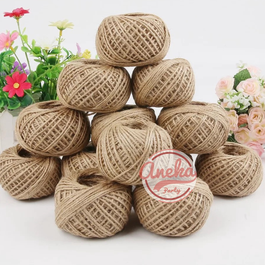 Jual Serba Serbu Tali Rami Hemp Rope Tali Benang Goni Vintage tali ...