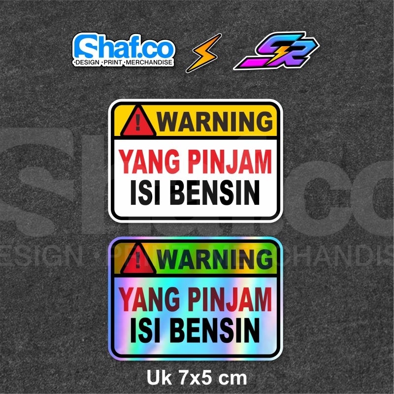 Jual STIKER YANG PINJAM ISI BENSIN KEREN | Shopee Indonesia