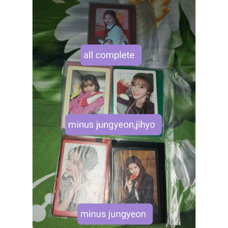 Jual (SET) PC TWICE PHOTOCARD OFFICIAL BENEFIT PRE ORDER POB TZUYU SANA MINA NAYEON JIHYO MOMO ...