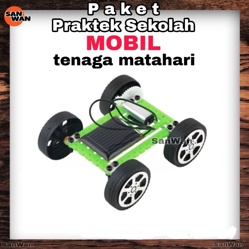 Jual Prakarya Praktek Sekolah SD Paket Rangkaian Mobil Tenaga Matahari ...