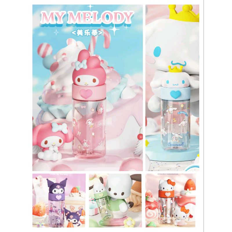 Jual Sanrio botol minum anak plastik tritan bpa free 500ml lisensi ...