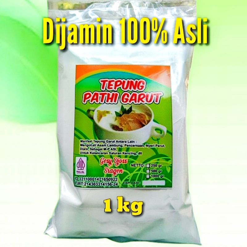 Jual Tepung pati garut original 1 kg asli gluten free | Shopee Indonesia