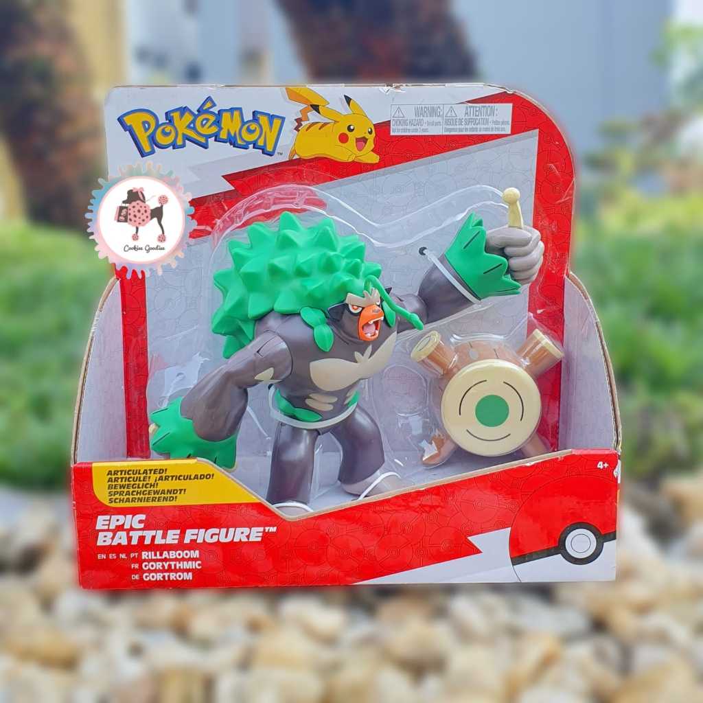 Jual Pokemon Epic Battle Figure - Rillaboom | Shopee Indonesia