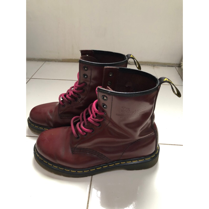 Jual Dr Martens 1460 Red Cherry Smooth | Shopee Indonesia