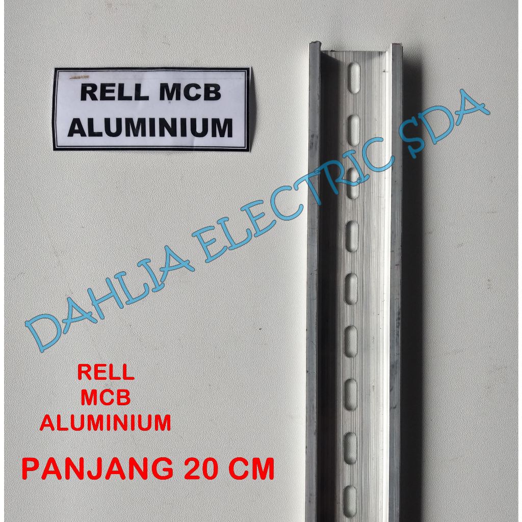 Jual REL MCB ALUMINIUM (PANJANG 20 CM) | Shopee Indonesia
