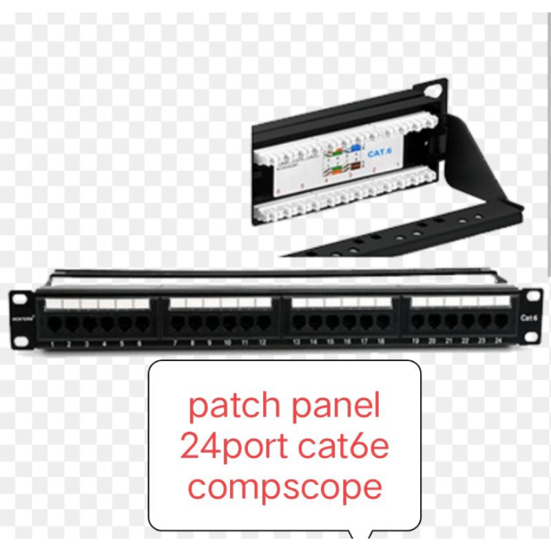 Jual patch panel 24port cat6e+wire management | Shopee Indonesia
