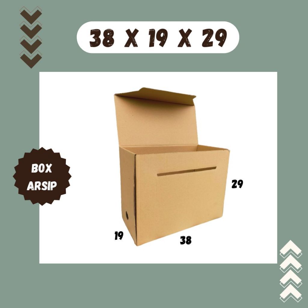 Jual Box Arsip 38x19x29 Kardus Packing Kotak Dokumen Box File Karton ...