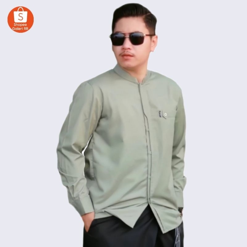 Jual Baju Koko Pria Dewasa Lengan Panjang Antasena Sage Toyobo Premium ...