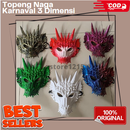 Jual Topeng Cosplay Naga 3D Topeng Dragon Party Halloween Topeng Alat ...