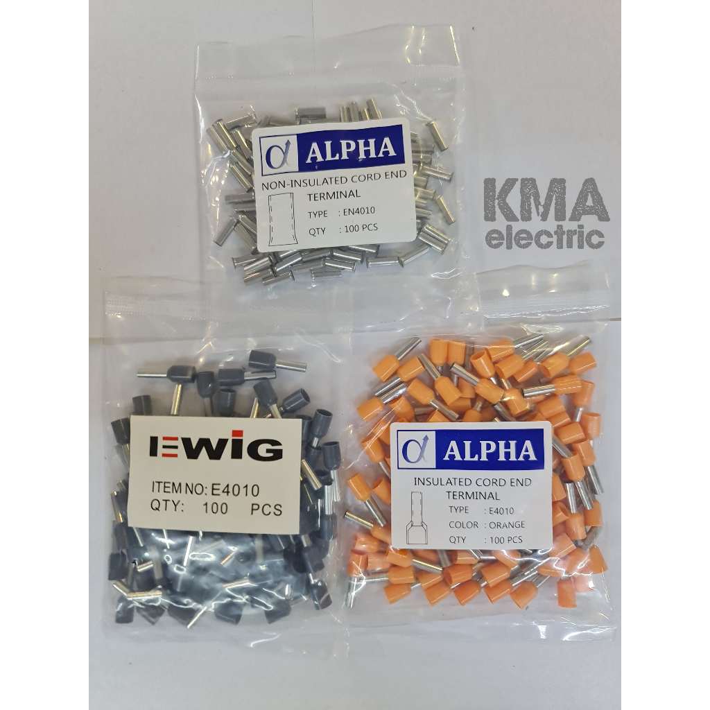 Jual scun ferrules / skun ferrules cord end terminal 4 mm | Shopee ...