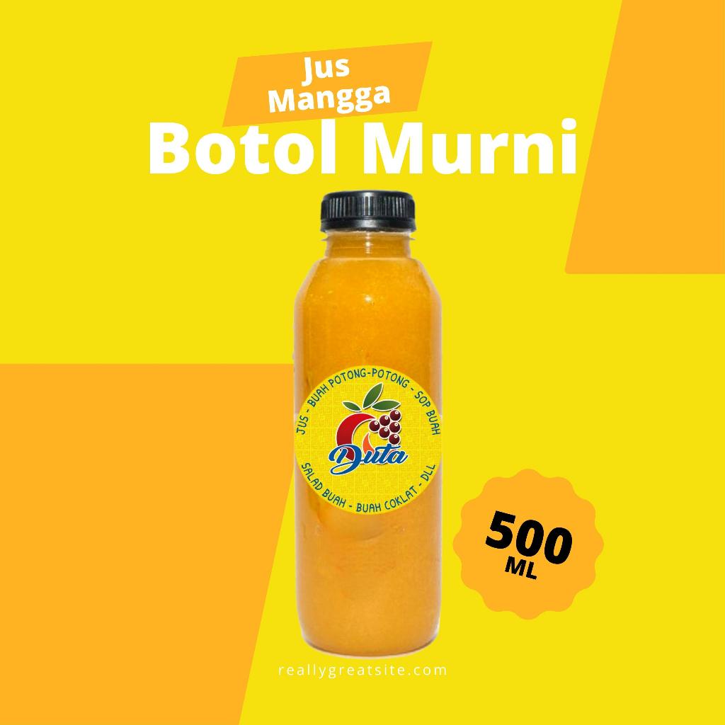 Jual Jus Mangga Harum Manis Murni (Botol 500ML) | Shopee Indonesia